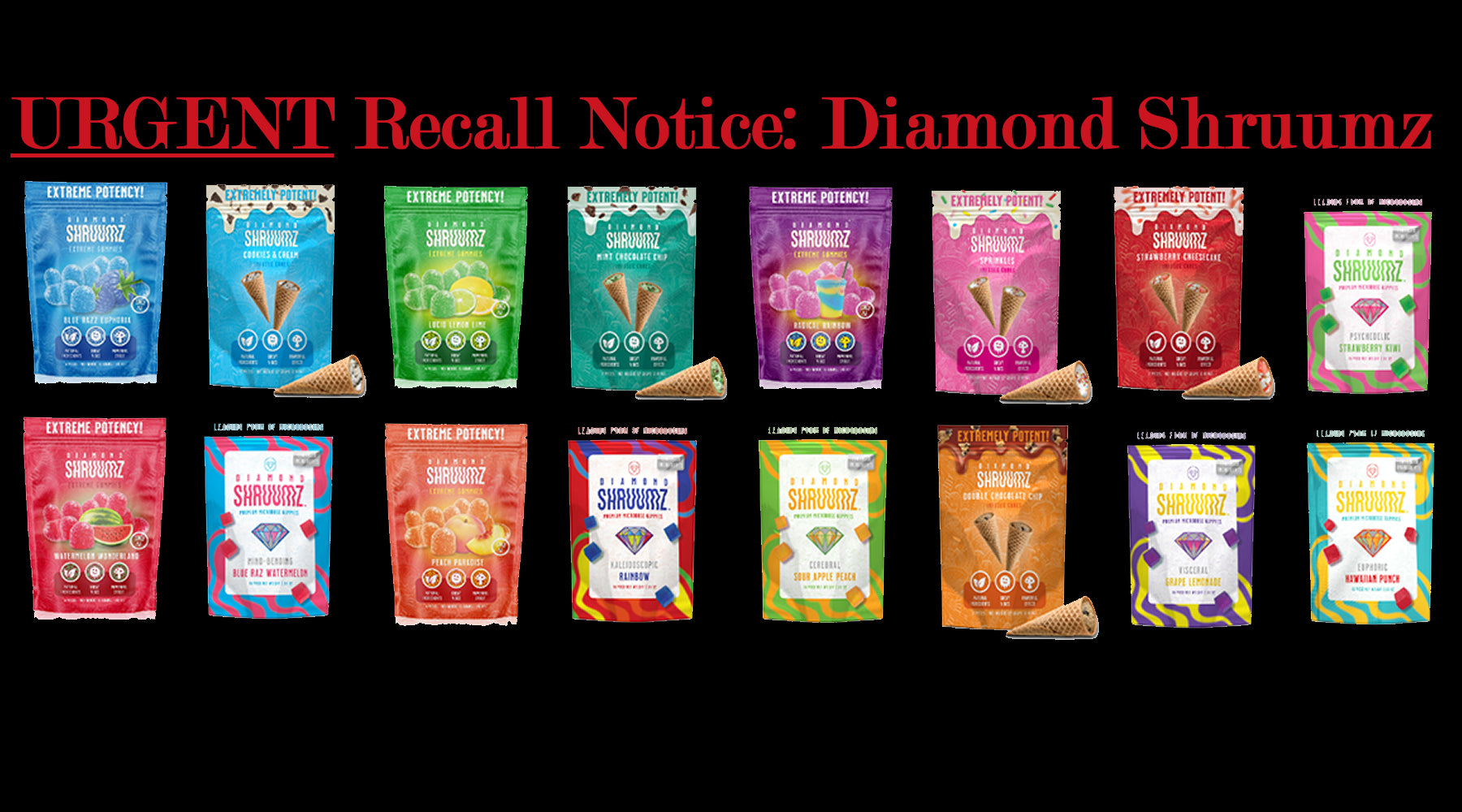 URGENT: Product Recall on All Diamond Shruumz Products! – Ethereal Gold ...