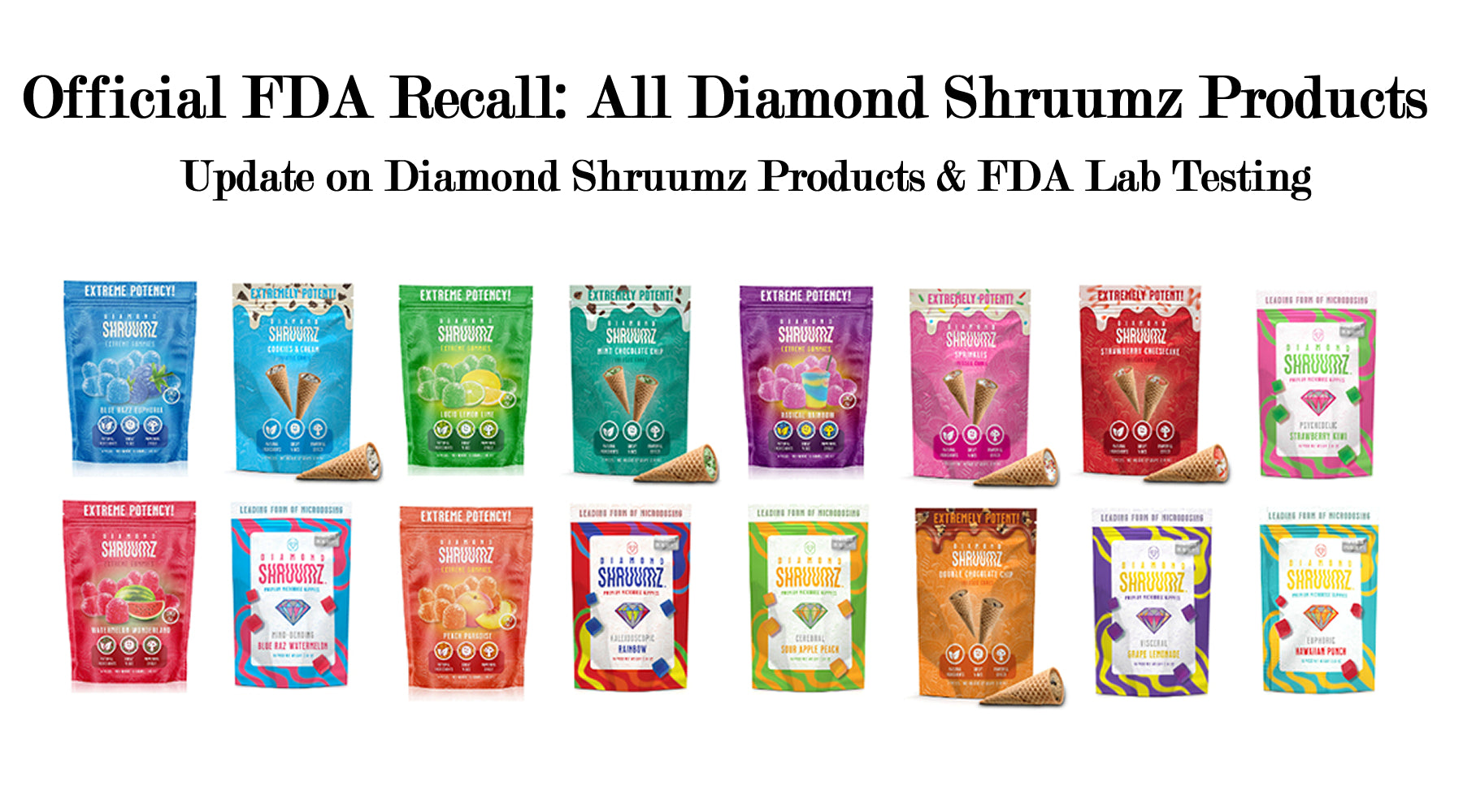 Diamond Shruumz: Product Recall Update – Ethereal Gold Dispensary