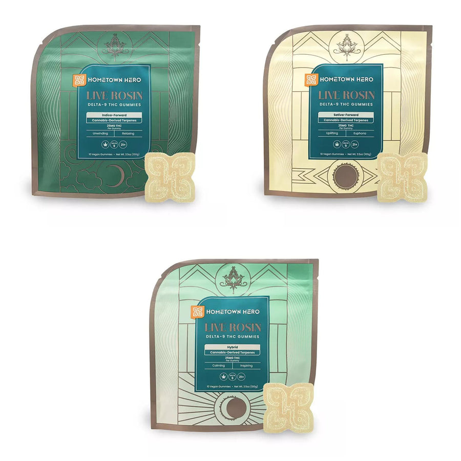 Hometown Hero CBD | Delta-9 Live Rosin | Taffy | Vape – Ethereal Gold ...