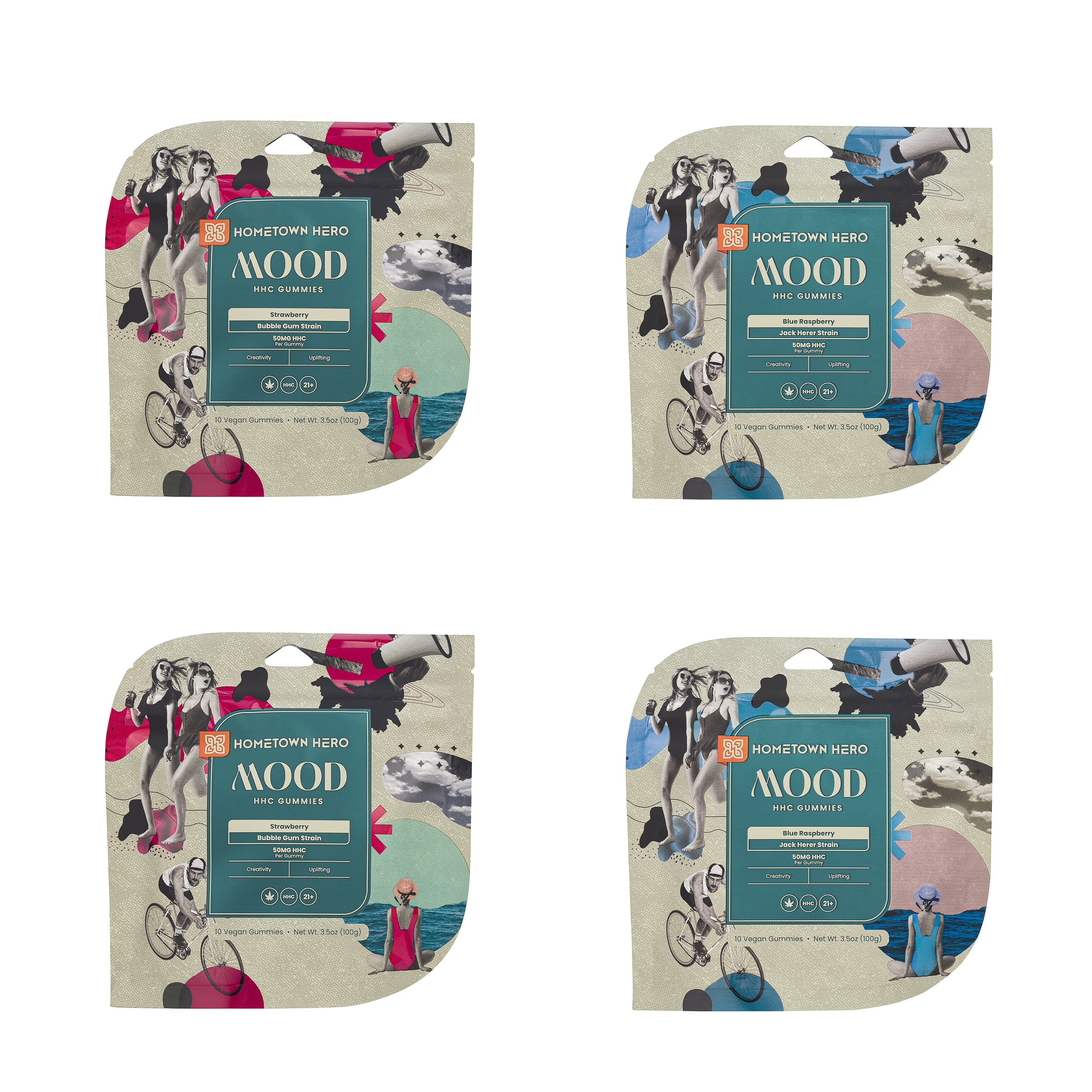 Hometown Hero Mood HHC Gummies | 2 Strains – Ethereal Gold Dispensary