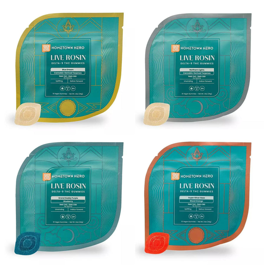 Hometown Hero CBD | Delta-9 Live Rosin | Taffy | Vape – Ethereal Gold ...