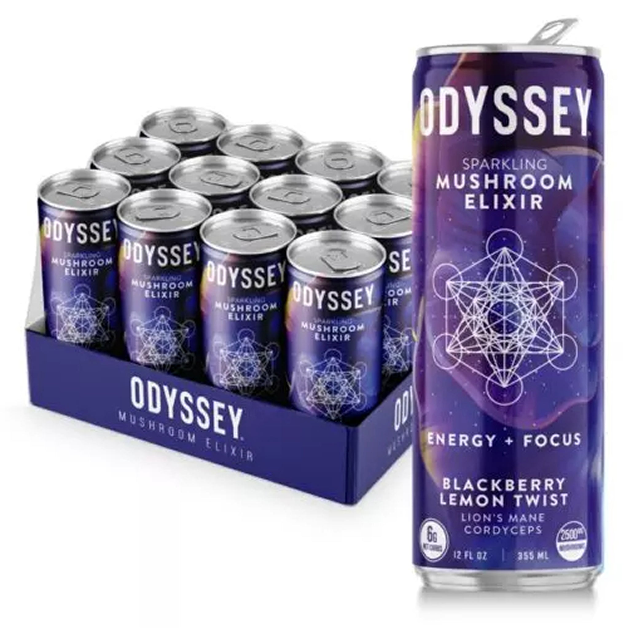 Odyssey Sparkling Mushroom Elixir | 4 Flavors – Ethereal Gold Dispensary